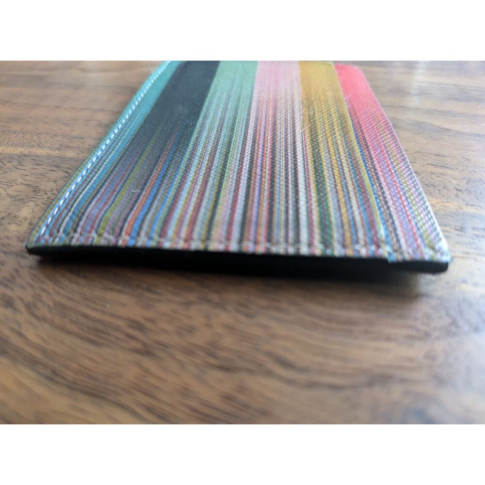 Paul Smith Double Signature Stripe Card Wallet Leathe… - Gem